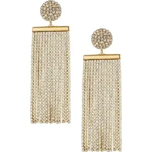 Ettika Movement Crystal Drop Earrings - Gold