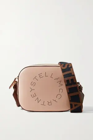 Stella McCartney Perforated Faux Leather Camera Bag - Pink
