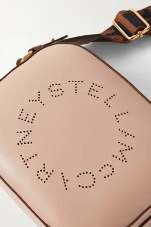 Stella McCartney Perforated Faux Leather Camera Bag - Pink