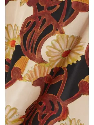 La DoubleJ Floral-print Hooded Shell Jacket