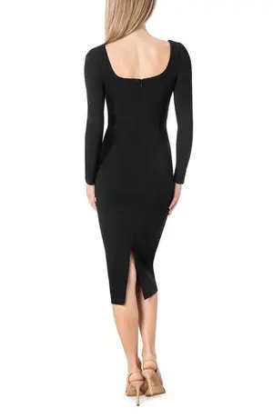 Dress The Population Sonia Long Sleeve Dress