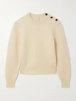 Bottega Veneta Wool Knit Sweater - Neutrals