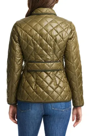 Kate Spade New York Short Quilted Jacket - Olive