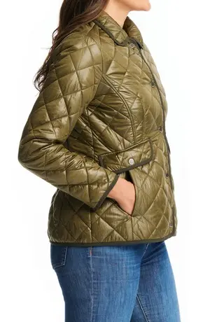 Kate Spade New York Short Quilted Jacket - Olive