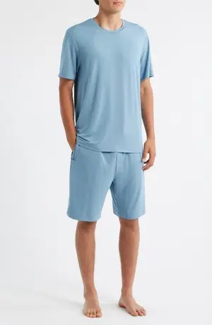 Nordstrom Cooling Short Pajamas - Blue Pond
