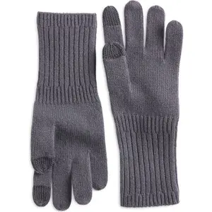Nordstrom Cashmere Tech Gloves - Grey Agate