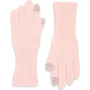 Nordstrom Cashmere Tech Gloves Pink Dogwood