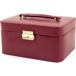 BEY-BERK Leather Jewelry Box - Red
