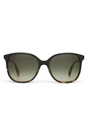 Toms TOMS 55mm Gradient Square Sunglasses Black Fade/olive Gradient