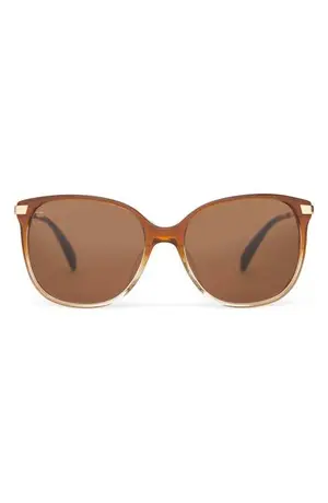 Toms 55mm Gradient Square Sunglasses - Cappuccino Champange Fade