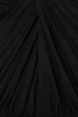 Brandon Maxwell Elizabeth Off-the-shoulder Draped Stretch-jersey Bodysuit