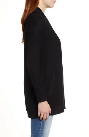 GIBSONLOOK Ribbed Open-front Cardigan