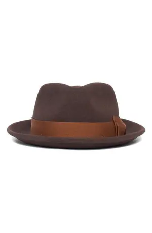 GOORIN BROS Fabyan Park Wool Pork Pie Hat - Brown