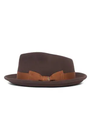 GOORIN BROS Fabyan Park Wool Pork Pie Hat - Brown