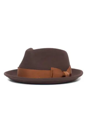 GOORIN BROS Fabyan Park Wool Pork Pie Hat - Brown