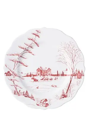 JULISKA Country Estate Winter Frolic Christmas Eve Dinner Plate