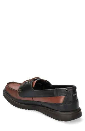 Mephisto Trevis Boat Shoe - Brown/ Black