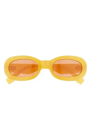 Le Specs Outta Trash 53mm Oval Sunglasses
