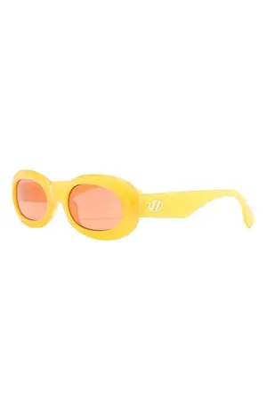 Le Specs Outta Trash 53mm Oval Sunglasses