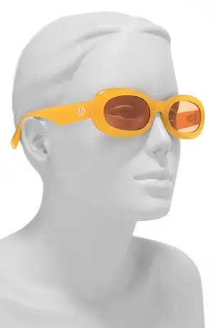 Le Specs Outta Trash 53mm Oval Sunglasses