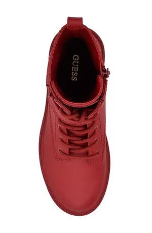 Guess Orana Combat Boot - Medium Red