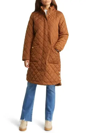 Joules Chatham Longline Quilted Puffer Jacket
