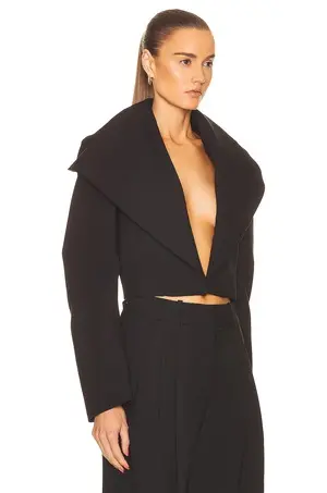 Alaïa Hooded Jacket In Black