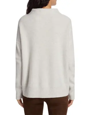 Vince Funnelneck Cashmere Sweater - Platinum