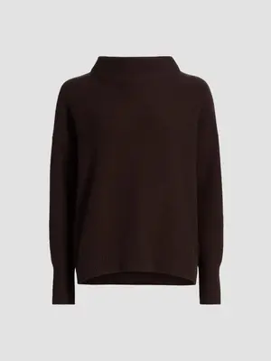 Vince Funnelneck Cashmere Sweater Truffle