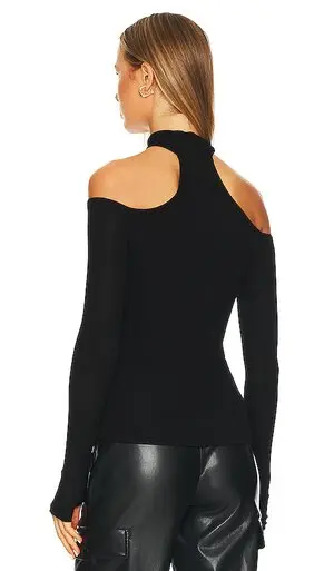 Michael Lauren Levon Mock Neck Top