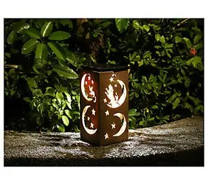 TECHKO Solar Decorative Portable Lantern Moon & Star