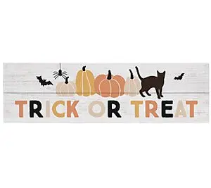 SINCERE SURROUNDINGS 24' Trick Or Treat Vintage Pallet Board - One-color