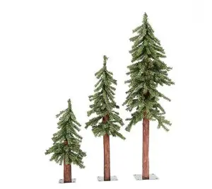 VICKERMAN 2', 3', And 4' Natural Alpine Tree Se T, Unlit - One-color