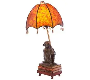 RIVER OF GOODS 21.75'h Intellectual Monkey Tabl E Lamp - One-color
