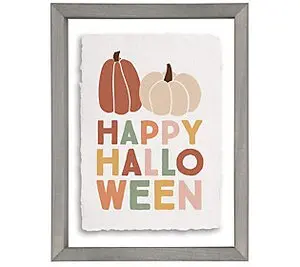 SINCERE SURROUNDINGS 14' Happy Halloween Floati Ng Frame Art - One-color