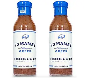 YO MAMA'S FOODS Yo Mama's 13-oz Mediterranean Greek Dressin G & Dip - One-color
