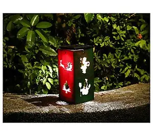 TECHKO Solar Decorative Portable Lantern Chri Stmas