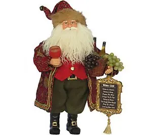 SANTA'S WORKSHOP 15' Wine Master Santa By