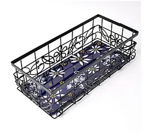 TEMP-TATIONS Classic Wire Basket With Ceramic T Rivet - One-color