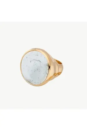 SOKO Wazi Glass Statement Ring - Gold
