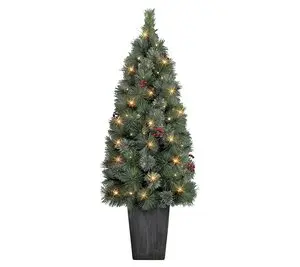 PULEO INTERNATIONAL Puleo 4' B/o Potted Cascade Pine Tree - One-color
