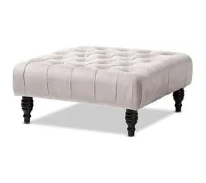 BAXTON STUDIO Keswick Ottoman - One-color