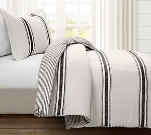 LUSH DECOR Farmhouse Stripe 2-pc Comforter Twin Xl By - One-color