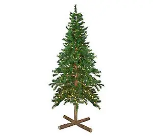 NORTHLIGHT 6.5' Prelit Slim Royal Alpine Christ As Tree - One-color