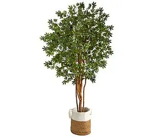 NEARLY NATURAL 6' Japanese Maple Jute/cotton Planter By - One-color