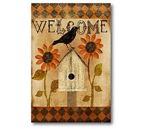 COURTSIDE MARKET Welcome 12' X 18' Canvas Wall Art - One-color