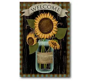 COURTSIDE MARKET Sunflower Mason 12' X 18' Canv As Wall Art - One-color