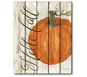 COURTSIDE MARKET Hello Fall 16' X 20' Canvas Wa Ll Art - One-color