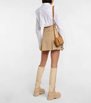 THE FRANKIE SHOP - The Frankie Shop Uma Cropped Cotton Poplin Shirt