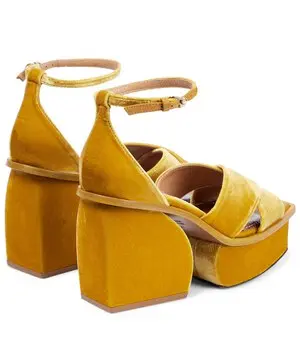 Zimmermann Velvet Platform Sandals